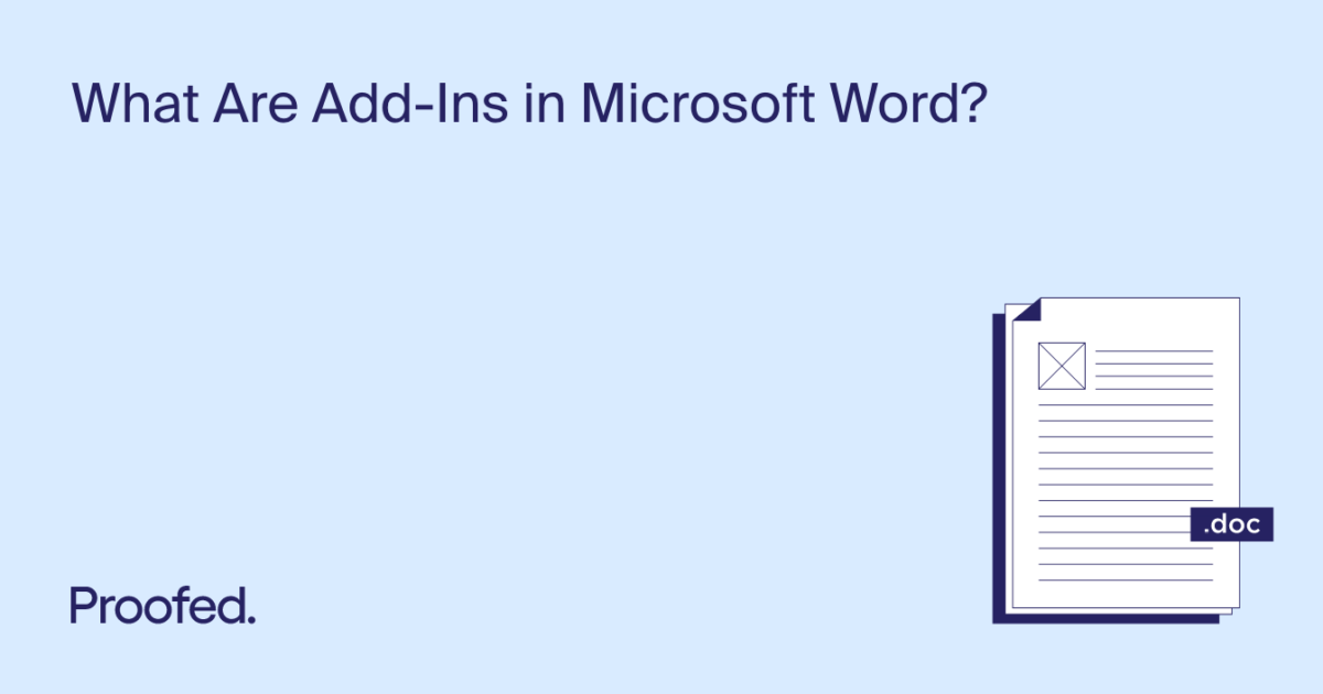 A Quick Guide to Add-Ins in Microsoft Word | Proofed's Writing Tips