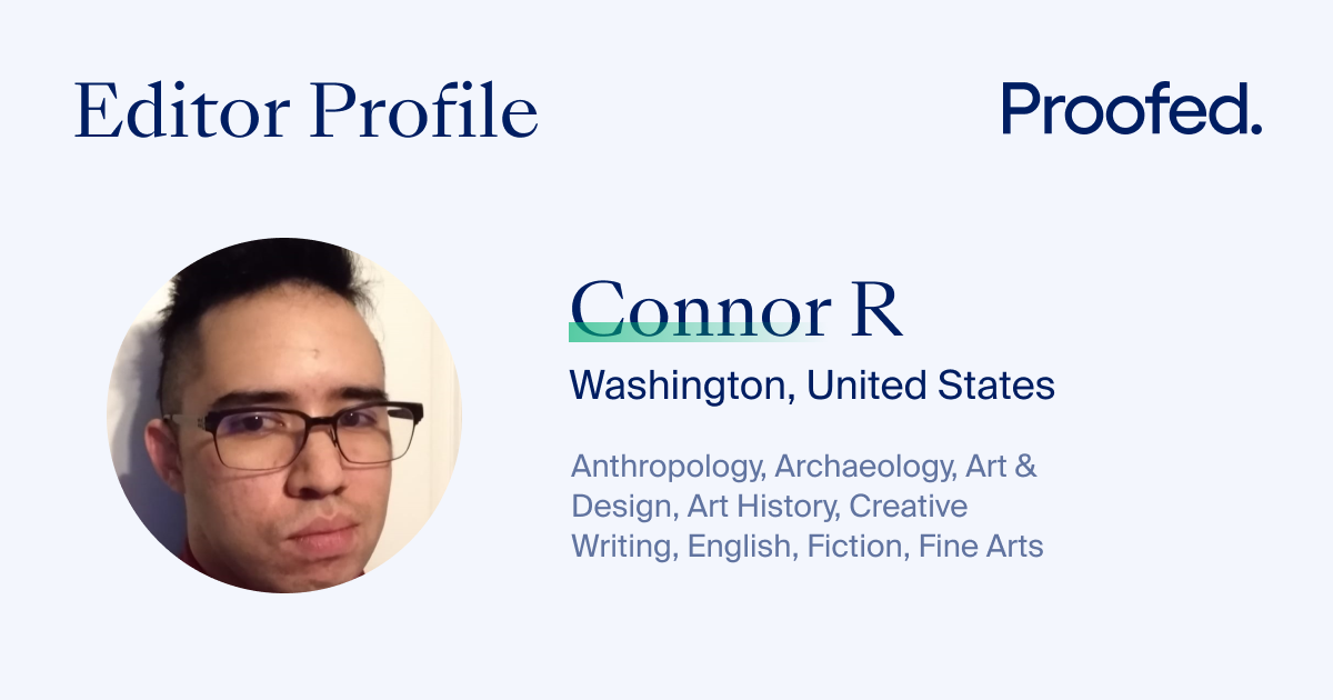 Connor R | Our Editors | Proofed