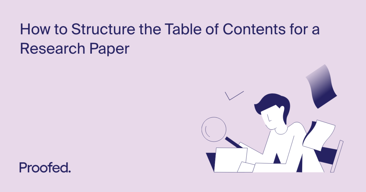 How to Structure the Table of Contents for a Research Paper | Proofed's ...