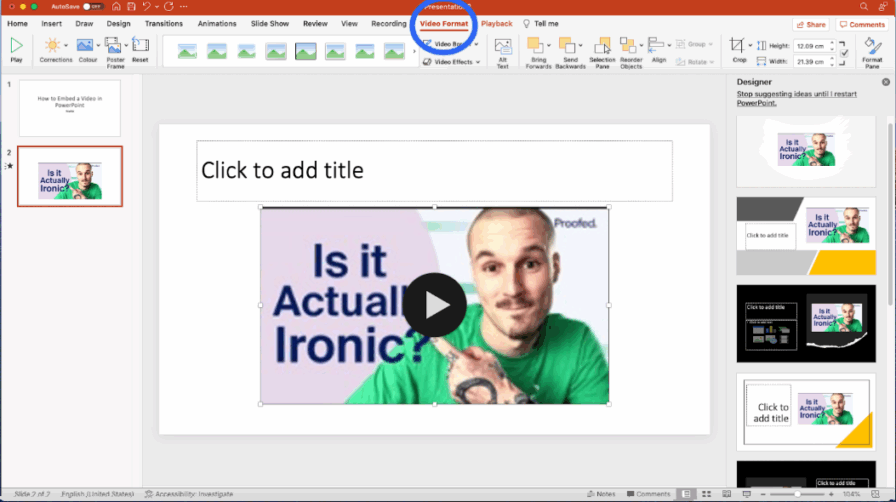How to Add Video and Record a PowerPoint Presentation | Proofed's ...